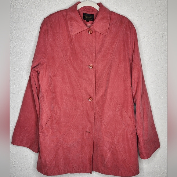 Vintage | Jackets & Coats | Vintage Fennelli Diamond Sewn Design Suede ...